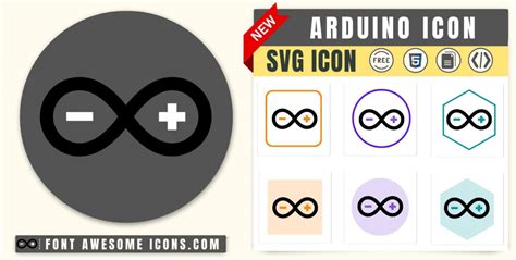 Arduino Icon SVG Code Download Path HTML