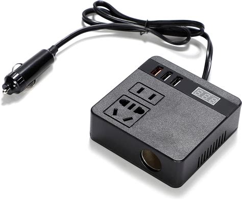 Jp インバーター 12v 24v共用ac110v変換 Usb 車載用 車 シガーソケット コンセント 携帯 パソコン