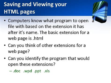 Html And Java Script Basics Unit One Lesson
