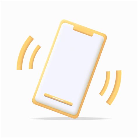 Premium Vector 3d Smartphone Vibrate Icon Vector Illustration