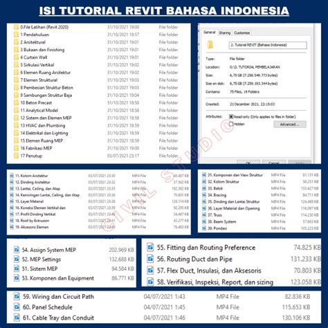 Jual Tutorial Revit Bahasa Indonesia Lengkap Arsitektur Struktur MEP Shopee Indonesia