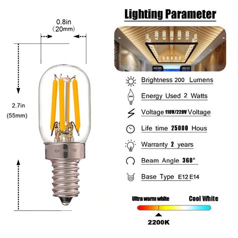 E14 Led Dimmable Bulb E12 E14 220v 0 5w 1w 2w Led Lamp Led Filament Ni Led Lights For Sale