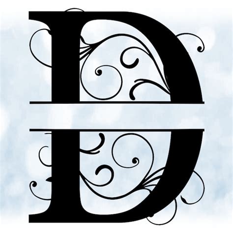 Monogram Letter D Etsy