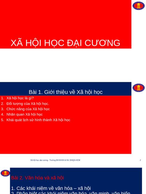 Xa Hoi Hoc Dai Cuong - Ôn Tập | PDF