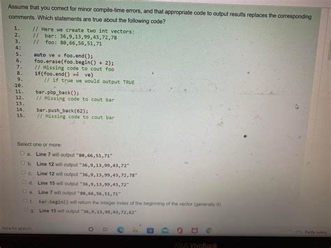 solved assume that you correct for minor compile time