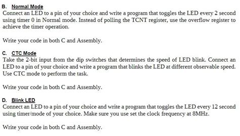 The Following Question Deals With AVR Microcontroller Chegg