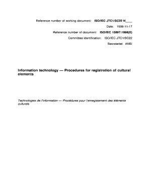 Fillable Online Open Std Information Technology Procedures For Registration Of Open Std