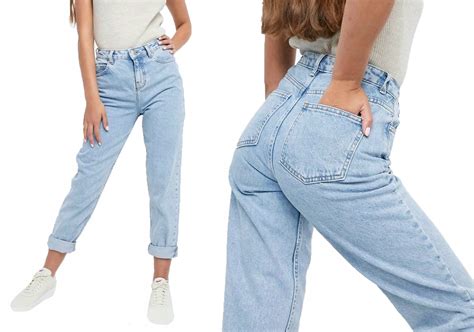 Msara Spodnie Mom Fit Jeansowe Damskie LuŹne Nogawki Jeansy DuŻe