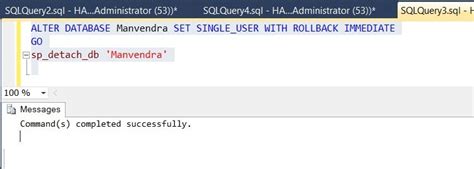 Rename Sql Server Physical Database Files Using T Sql