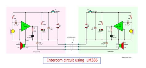 intercom circuit diagram