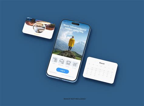 분리된 팝업 Ui Ux 앱 개념 3d 렌더링이 있는 모바일 앱 화면의 전화 14 프로 아이소메트릭 모형 디자인 프리미엄 Psd 파일