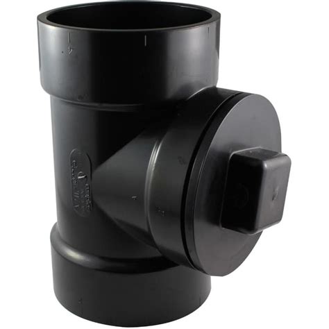 Canplas 4 Hubxhub Abs Cleanout Tee With Plug Home Hardware