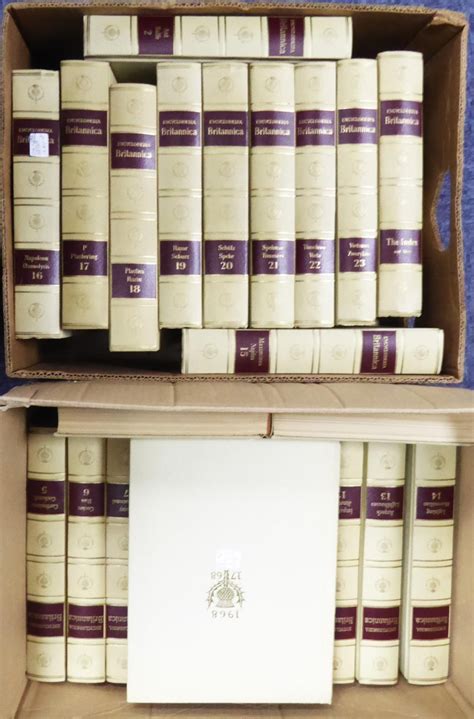 Encyclopaedia Britannica 1968 Bi Centennial Edition In Cream And