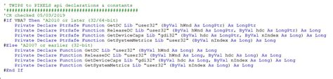 how to use conditional compilation in 32 bit access colin riddington