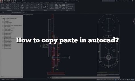 how to copy paste in autocad caddikt