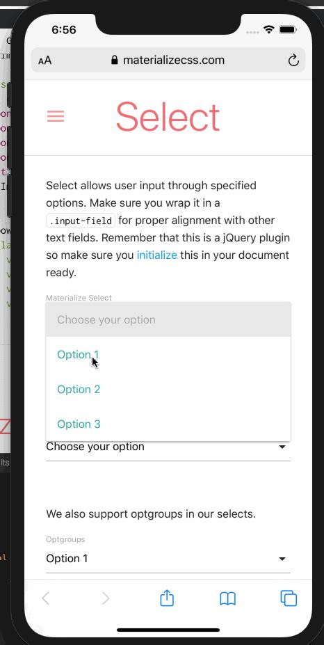 Cursor Blinking In Select Box Input Field In Iphone · Issue 3790