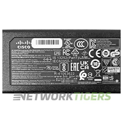 Ma Pwr 50wac Cisco Power Adapter Meraki Z3 Hw Networktigers