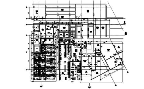 Hotel Basement Floor Plan Design Is Given In This Autocad Dwg 2d Drawing Download The Autocad