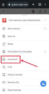 Cara Membuka Dan Download Link File WPS Office Online Blogger Toraja