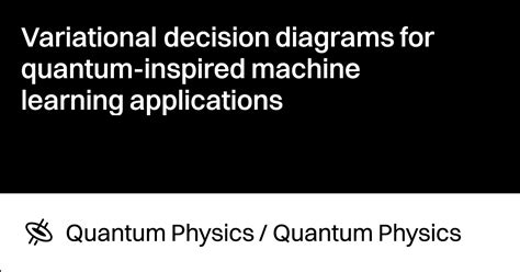Variational Decision Diagrams For Quantum Inspired Machine Learning Applications