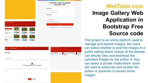image gallery web application in bootstrap free source code 2025