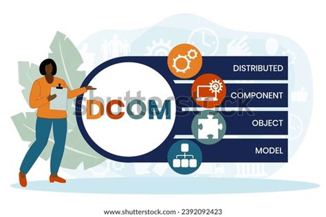 Dcom Distributed Component Object Model Acronym Stock Vector Royalty