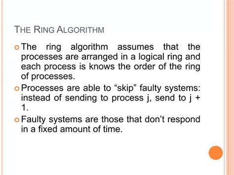 Synchronization Election Algorithms Pptx