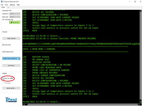 Create Log File With Pi Service Terminal Imetos 3 3 And Eco D3 Metos® Support Center