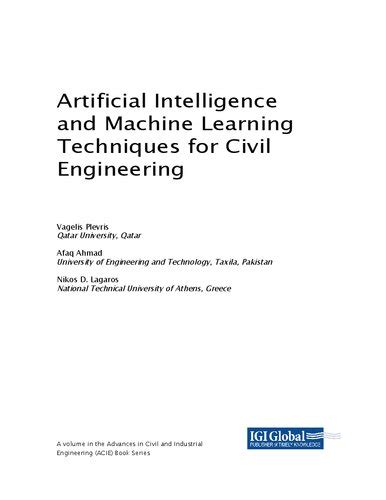 Artificial Intelligence And Machine Learning Techniques For Civil Engineering Pdfepub Version