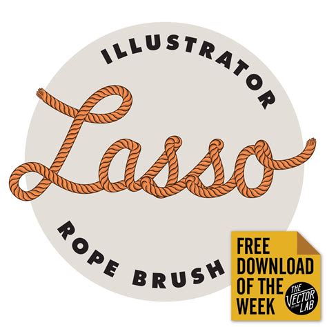 Lasso Illustrator Rope Brush — Ray Dombroski Rope Font Lasso Rope Lasso