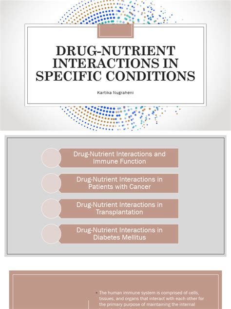 Drug Nutrient Interaction On Special Conditions Pdf