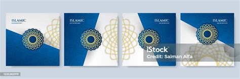 현대 이슬람 텍스처 만다라 장식세트 소셜 미디어 템플릿 배너 전단지 포스터 커버 마케팅 광고 등에 대한 벡터 일러스트레이션 0명에 대한 스톡 벡터 아트 및 기타 이미지