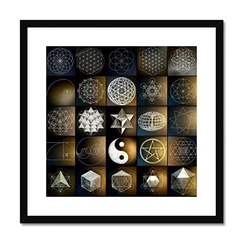 Sacred Geometry Unity Framed And Mounted Print Nature Of Flowers