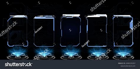 Hud Ui Gui Futuristic User Interface Stock Vector Royalty Free Shutterstock