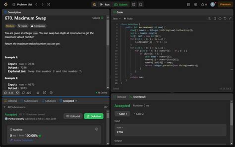 partha sharathy on linkedin leetcode problemsolving codingchallenge day33…