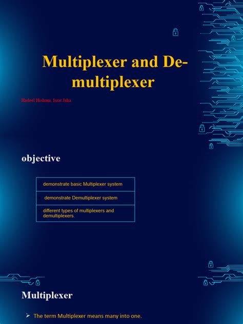 multiplexer and de multiplexer pdf electronics electrical circuits