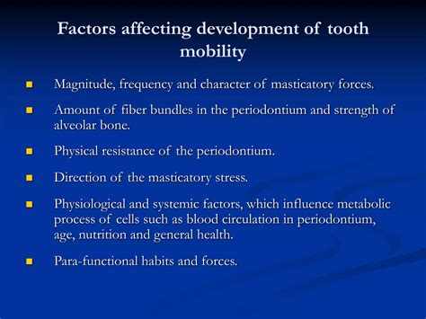 9tooth Mobilityppt Dental Health Diseases And Conditions