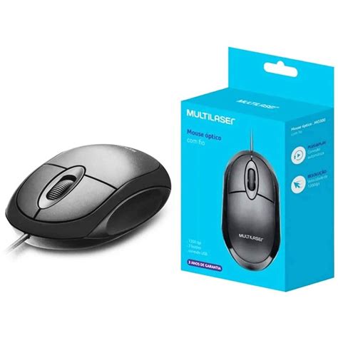 Mouse Multilaser Classic Mo300 Preto Shopee Brasil