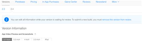 Xcode Reject This Binary In New Itunes Connect Ui Stack Overflow