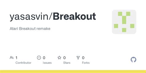 GitHub - yasasvin/Breakout: Atari Breakout remake