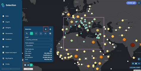Selection Widget In Gis