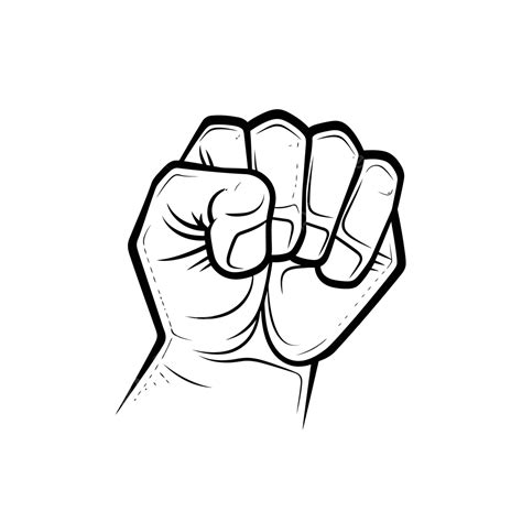 Fist In The Air Drawing