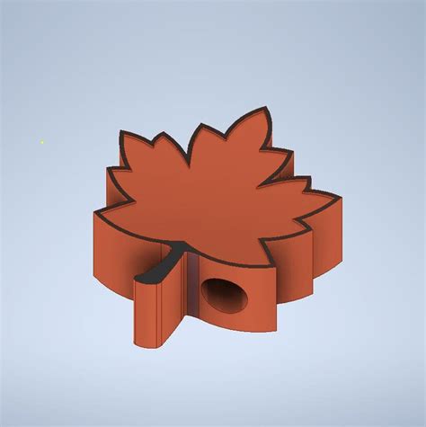 Maple Leaf Straw Topper STL File For D Printing Etsy
