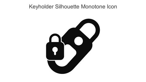 Keyholder Silhouette Monotone Icon In Powerpoint Pptx Png And Editable Eps Format PPT Slide