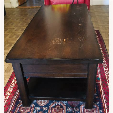 Pottery Barn Benchwright Rectangular Coffee Table W Storage Aptdeco