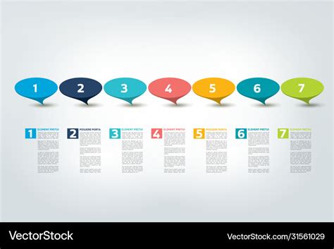 Infographic Timeline Report Template Chart Schema Vektorbild