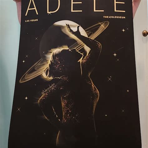 Adele Poster Saturn Etsy