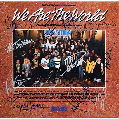 We Are The World Usa For Africa Signed Soundtrack Album