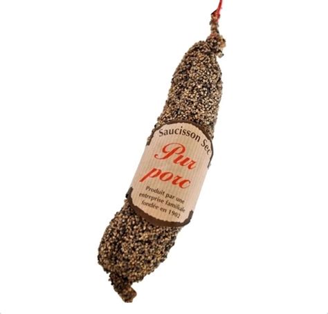 Black Pepper Saucisson From The French Alpes 190g Uk