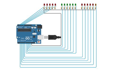 Circuit Design Proiect Arduino Ceas Binar Tinkercad